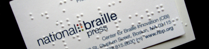 Braille Business Cards | NBP